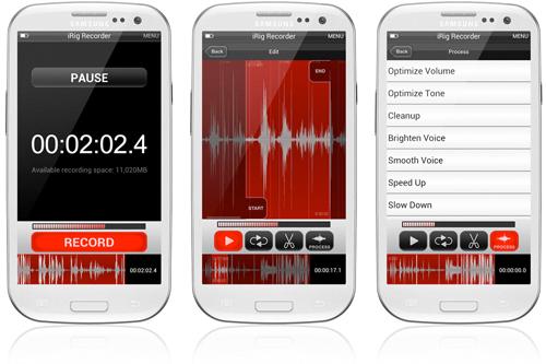 IK Multimedia Announces iRig Recorder for Android