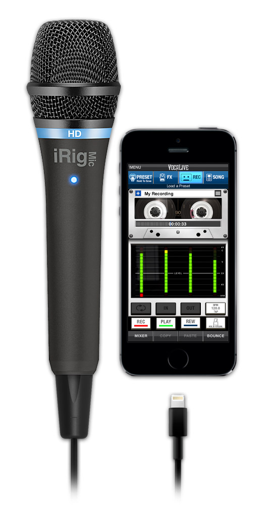 iRig Mic HD - Microfone para iphone, ipad, mac e pc - RCK AUDIO ...