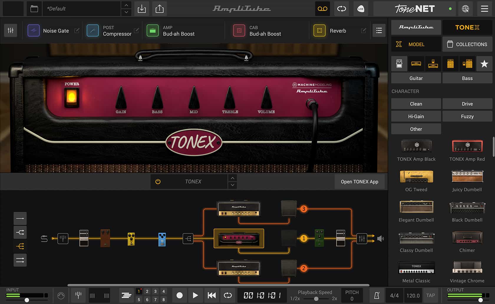 AmpliTube 5 amp simulation and guitar gear modeling software