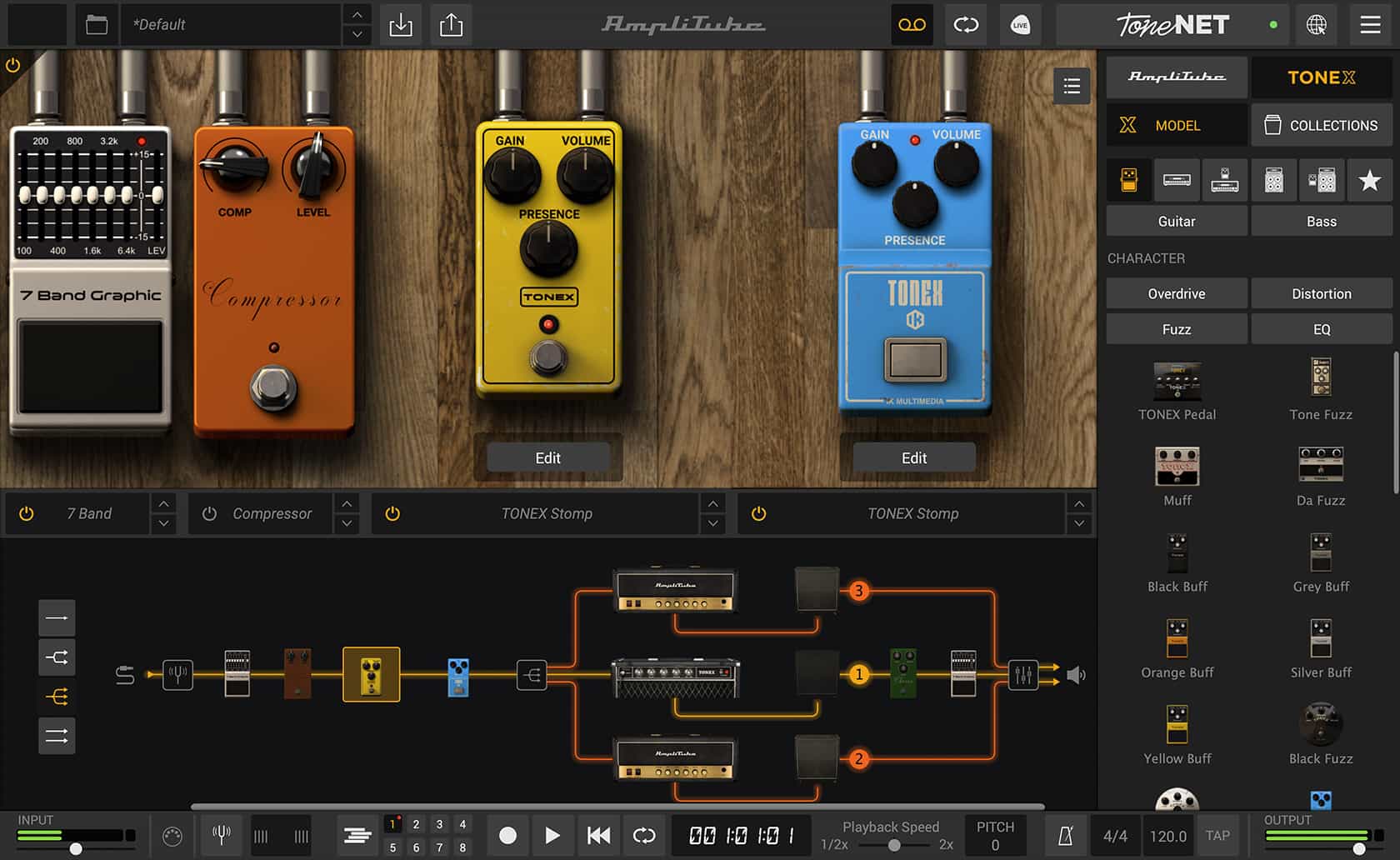AmpliTube 5 amp simulation and guitar gear modeling software