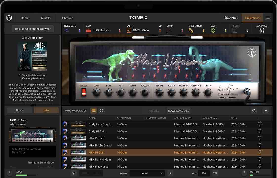 Alex Lifeson Legacy Signature Collection for TONEX